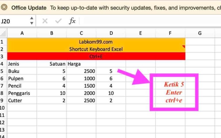 Shortcut Keyboard Excel Super Praktis Meningkatkan Efisiensi Kerja