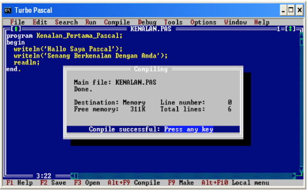 Menjalankan Program Pascal Dengan Cara Cepat